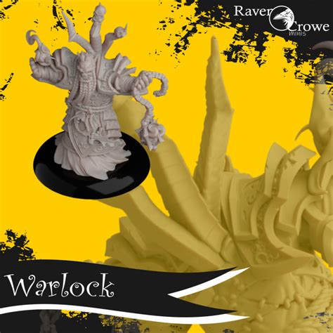 3d Printable Orc Warlock Orcish Hordes By Ravencrowe Minis