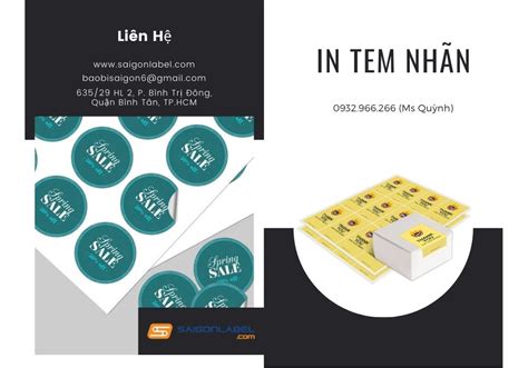 In Tem Nh N Gi R In Tem D N Ch T L Ng T I Tphcm Ho Ng H Label