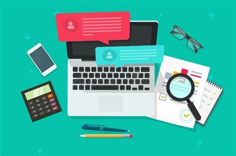 Statistics Research Icon Vector Flat Style Analysis Data With Growth Graph Stock Vector