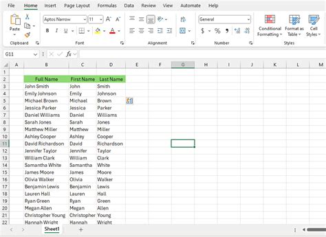 Split Function Split Names In Excel