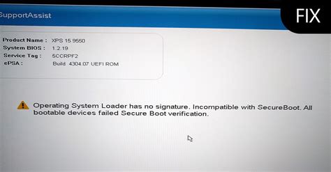 Fix Operating System Loader Has No Signature ErrorTools