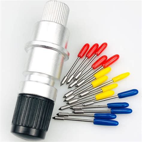 Cb09 Cb09u Blade Holder With 15pcs Vinyl Cutter Plotter Cutting Blades Knife 30 45