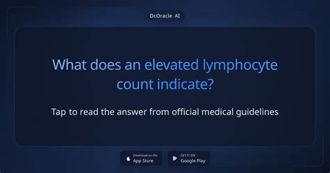 What Does An Elevated Lymphocyte Count Indicate