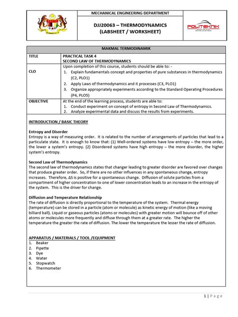 practical task 4 pdf entropy temperature