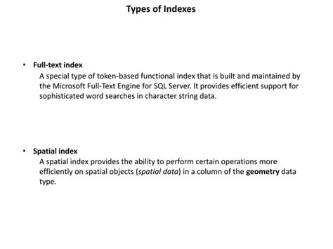 introduction of sql server indexing pptx
