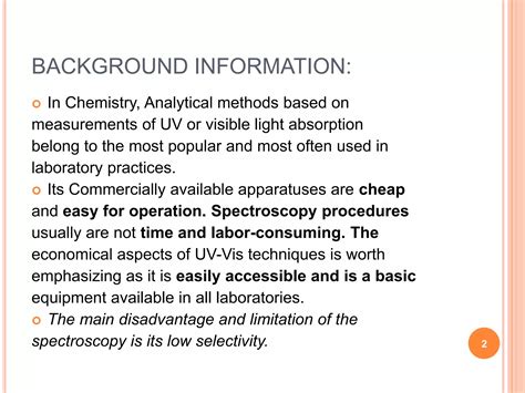Derivative Spectrophotometry Pptx