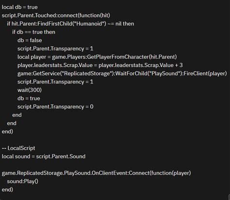 Local Coin Sound Scripting Support Developer Forum Roblox