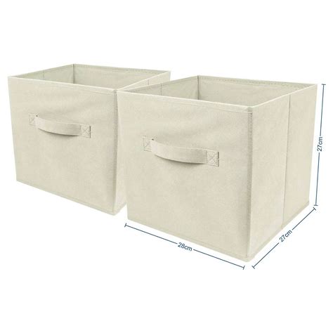 Set Of 2 Large Foldable Canvas Storage Boxes Collapsible Fabric Cubes For Space Saving Organization Set Of 2 Large Foldable Canvas Storage Boxes Collapsible Fabric Cubes For Space Saving Organization