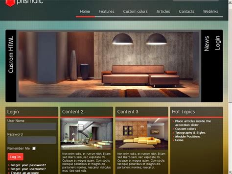 prismatic template joomla 3 3 ~ free template joomla 4