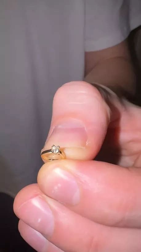 Engagement Ring So Tiny It Doesnt Fit On Finger Stuns Fans But Fiancée Is Obsessed Daily Star