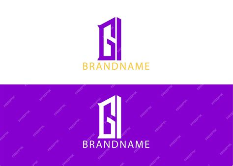 Premium Vector Modern Monogram Initial Letter Gi Logo Design Template