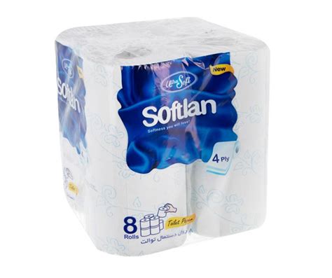 بازار هوشمند سینادستمال توالت سافتلن 8 قلو