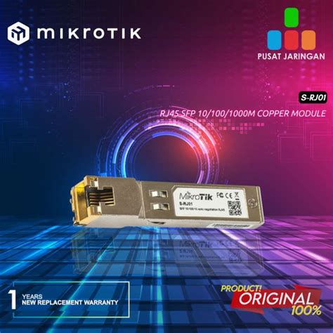 Jual Mikrotik S Rj01 Rj45 Sfp 10 100 1000m Copper Module Di Seller Caeraa Shop Wanasari Kab