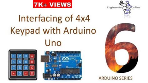 Interfacing Of 4x4 Keypad With Arduino Uno Youtube