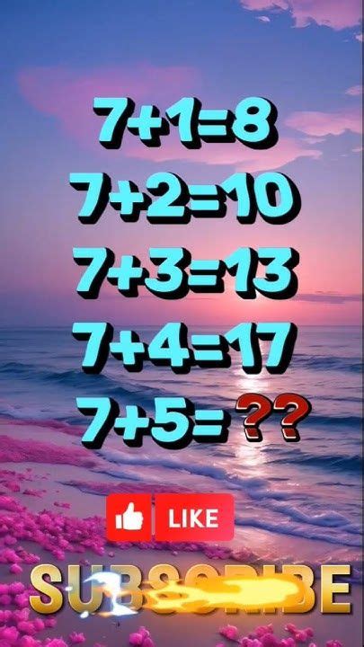Math Tricks 🤯 Can You Solve This Quiz Test Your Brain Puzzle Maths