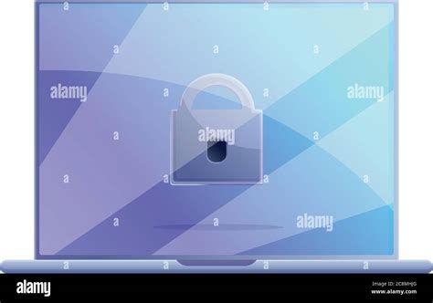 Secured Personal Laptop Icon Cartoon Of Secured Personal Laptop Vector Icon For Web Design