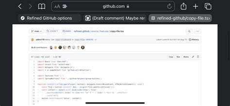 Make Copying File Contents Instantaneous Issue Refined Github Refined Github Github