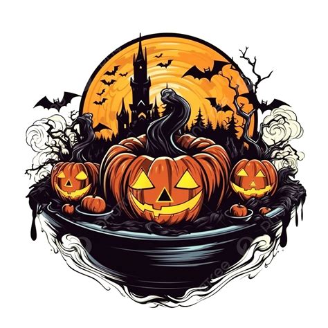 Gambar Kuburan Labu Halloween Png Vektor Psd Dan Clipart Dengan Background Transparan Untuk