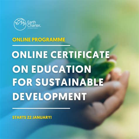 Online Certificate On Education For Sustainable Development Esd