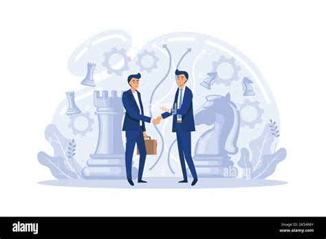 Strategic Partnership Cooperation And Teamwork Abstract Concept Entrepreneurship Success Stock