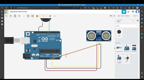 Sensor Ultrasonic Arduino Menghidupkan Buzzer Youtube