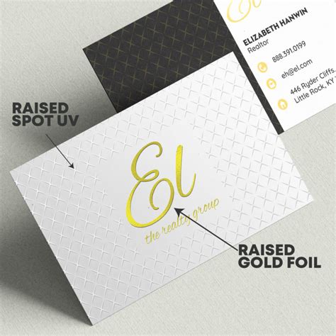 Raised Foil Business Card Printing Gold Silver And Hologram Printmagic