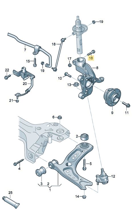 VW Volkswagen OEM 10-18 Jetta Front Suspension-strut Bolt N90954802 for ...