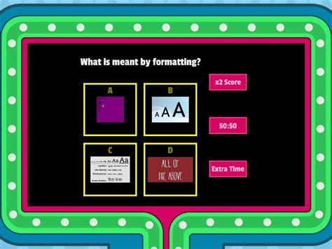 Formatting In Google Docs Slides Gameshow Quiz