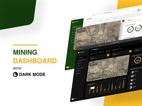 Live Mineral Mining Dashboard Ui With Dark Mode By Ibnu Anggana On Dribbble
