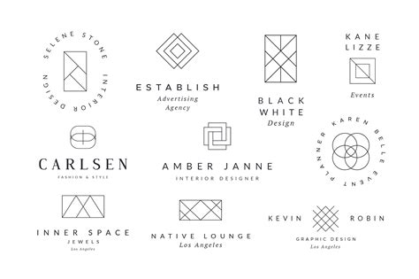 Minimal Geometric Logos Volume 2 By Davide Bassu Thehungryjpeg