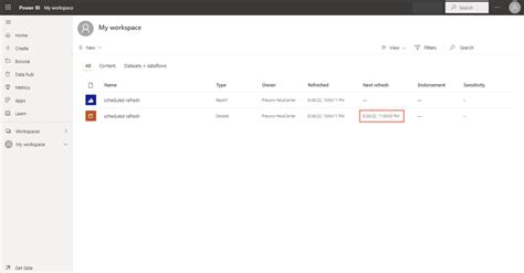 how to set up a scheduled refresh in power bi