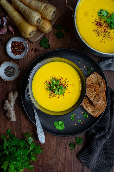 Spicy Parsnip Soup Vegan Easy Peasy Foodie
