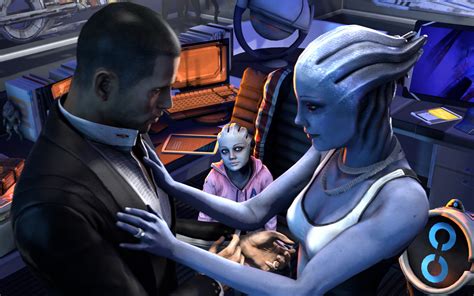 Download Wallpaper Mass Effect Fan Art Shepard Liara Liara T Soni