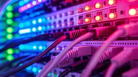 Free Network Equipment Close Up Image Network Technology Cables Download At Stockcake