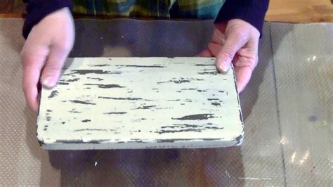 Как состарить дерево Эффект потертой краски Youtube