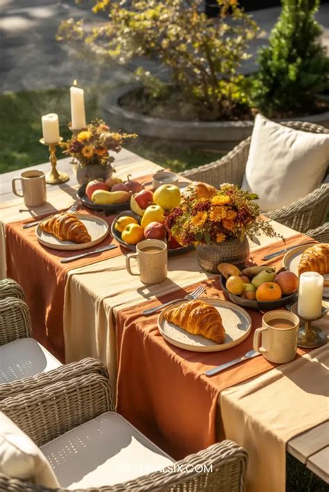 25 Stunning Thanksgiving Outdoor Dinner Table Ideas For A Cozy Celebration Materialsix