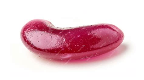 Premium Photo Single Jelly Bean Closeup Isolated On White Background