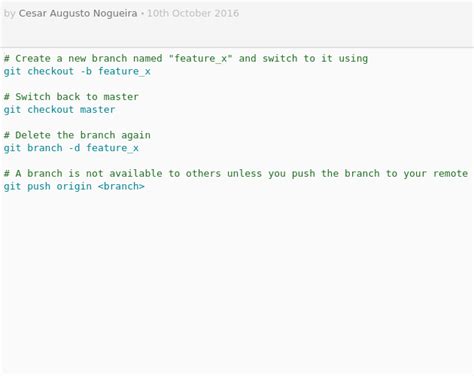 git branching hints codepad