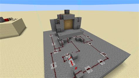 3x3 T Flipflop Redstone Door Minecraft Schematic