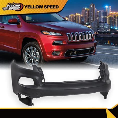 New Front Bumper Cover Plastic Fits For 2014 2018 Jeep Cherokee