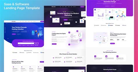 Saas Software And App Landing Html Template Site Templates Landing Page Templates Ft Saas