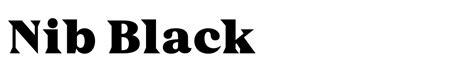 Nib Black Font Webfont And Desktop Myfonts