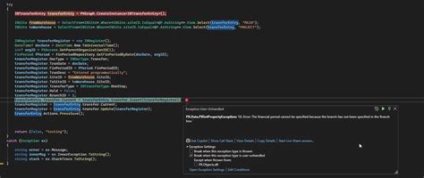 Error When Creating In Transfer Programmatically Community