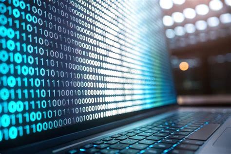 Computer Binary Data Abstract Technology Background Stock Illustration Illustration Of