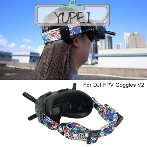 Yupei แผ่นป้องกันสายรัดศีรษะอุปกรณ์เสริมโดรนพร้อมแถบยางยืดรูแบตเตอรี่