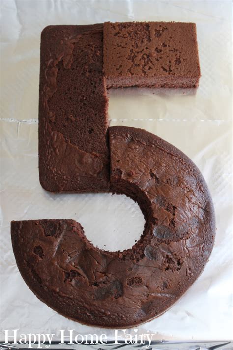 How To Make A Number 5 Cake Happy Home Fairy