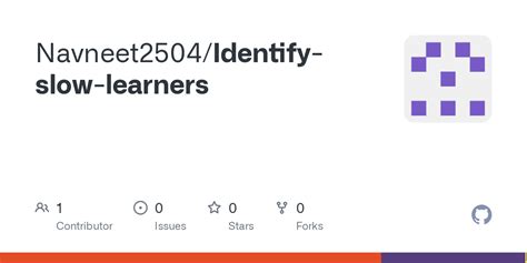 Github Navneet2504identify Slow Learners