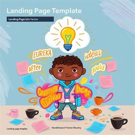 Concept Design Process For Landing Page Premium Ai Generated Image