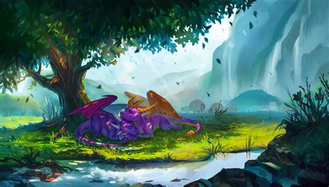 Spyro And Cynder Wallpaper