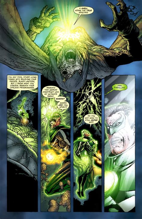 Parallax Hal Jordan VS Black Lantern Spectre Comicnewbies